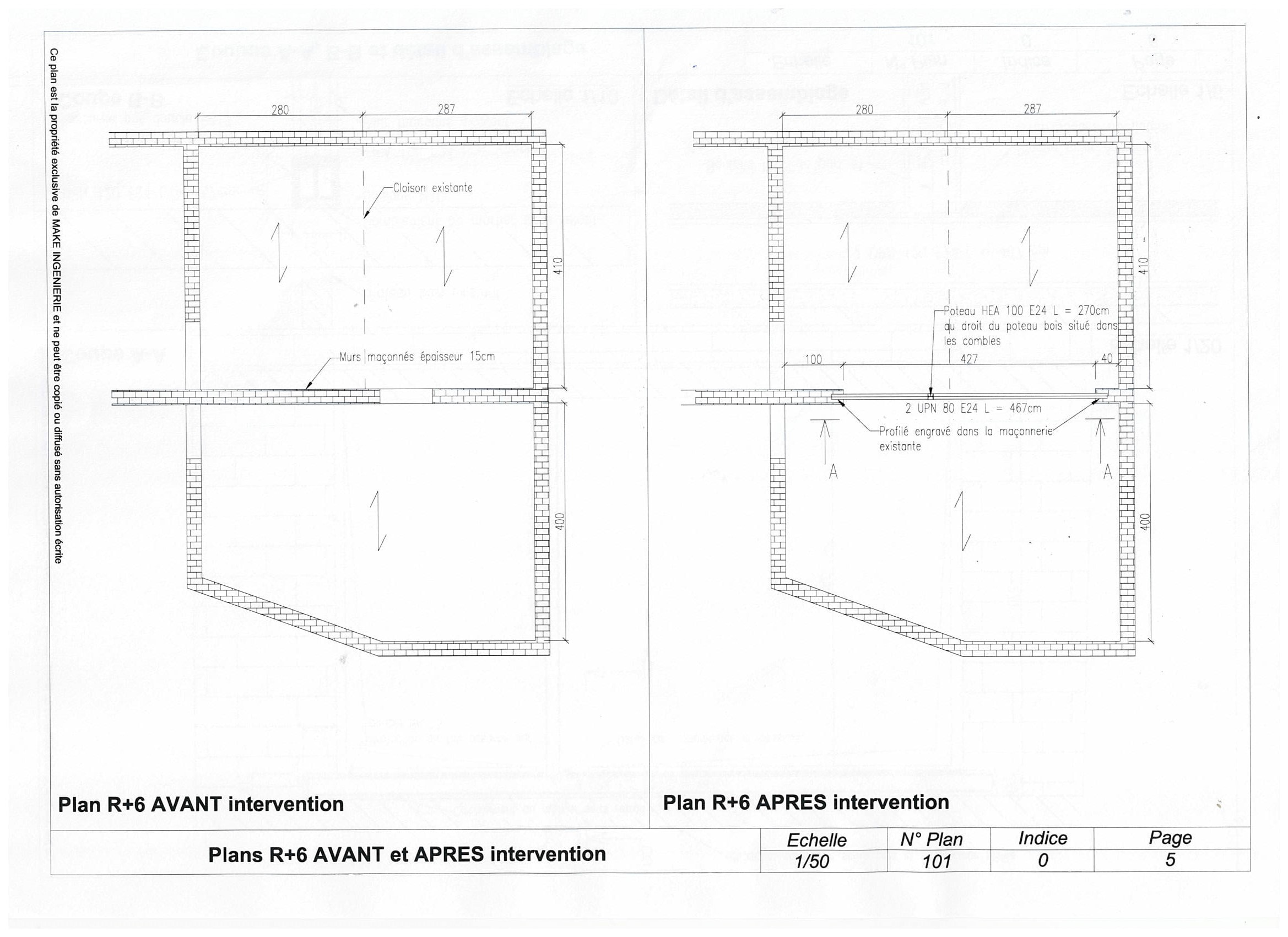 Ouvrir un mur porteur afin de réunir deux appartements
